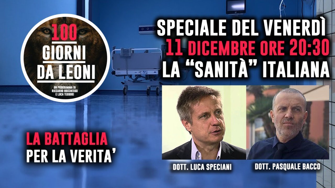 La Sanità italiana con i medici Luca Speciani e Pasquale Mario Bacco ...